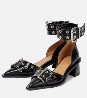 GANNI Embellished Pumps - Black