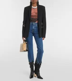 JW Anderson Distressed Cropped Jeans