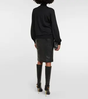 TOM FORD Cutout Cashmere And Silk Turtleneck Sweater