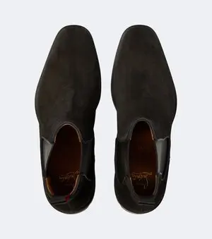 CHRISTIAN LOUBOUTIN Alpinosol Suede Chelsea Boots - Black