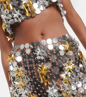 Rabanne Embellished Miniskirt