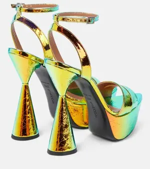D'ACCORI Skye Mirrored Platform Sandals