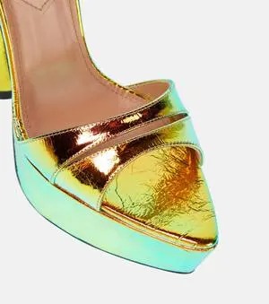 D'ACCORI Skye Mirrored Platform Sandals