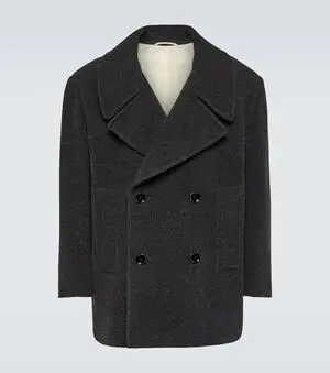 LEMAIRE Double-breasted Wool Peacoat