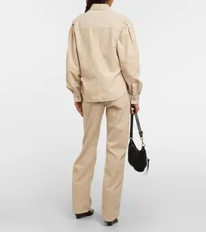 MARANT ETOILE Renata Corduroy Shirt Jacket - Beige