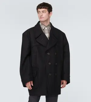 MAISON MARGIELA Wool-blend Pea Coat
