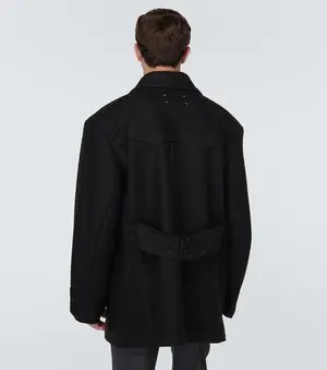 MAISON MARGIELA Wool-blend Pea Coat