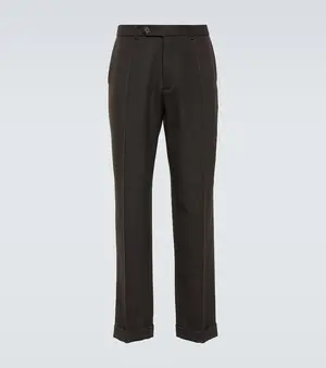 THE ROW Seth Straight Wool Pants