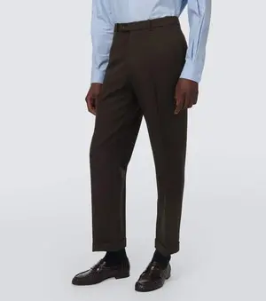 THE ROW Seth Straight Wool Pants