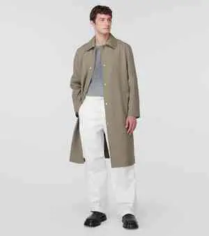 JIL SANDER Wool Car Coat - Grey