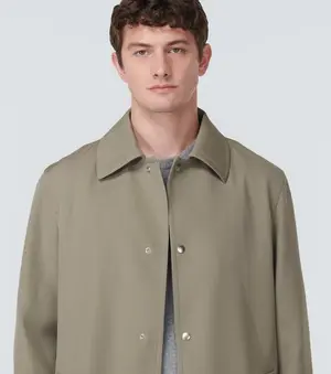 JIL SANDER Wool Car Coat - Grey