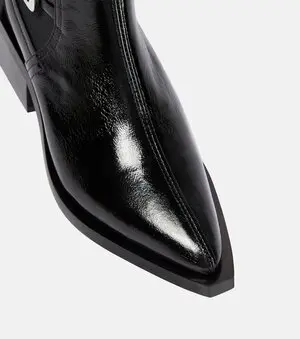GANNI Faux-leather Chelsea Boots
