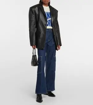 GANNI Faux-leather Chelsea Boots