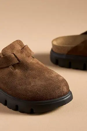 BIRKENSTOCK Boston Chunky Clogs - Dark Tea