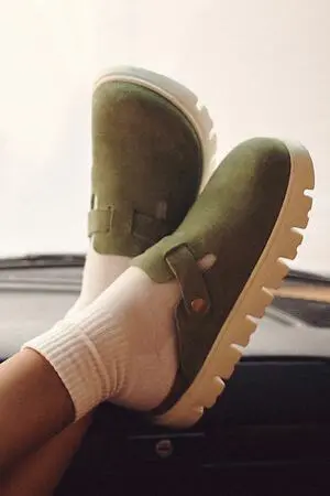 BIRKENSTOCK Boston Chunky Clogs Green