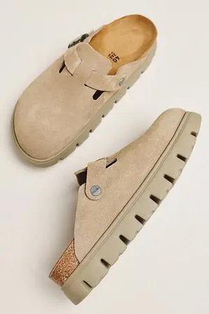 BIRKENSTOCK Birkenstock Boston Chunky Clogs Taupe