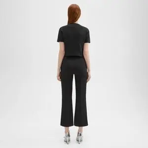 Theory Cropped Kick Pant - Black