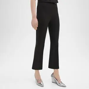 Theory Cropped Kick Pant - Black