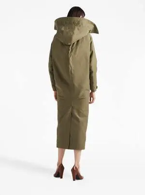 Prada Single-breasted Long Coat - Green