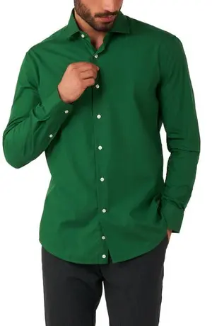 Opposuits Glorious Solid Button-up Shirt - Green