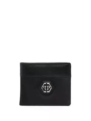 Philipp Plein Hexagon-plaque Bifold Wallet - Black