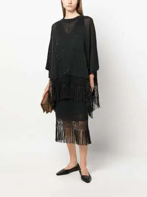 Brunello Cucinelli Sequin-embellished Knitted Blouse