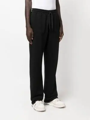Off-White Diag-embroidered Cotton Track Pants - Black
