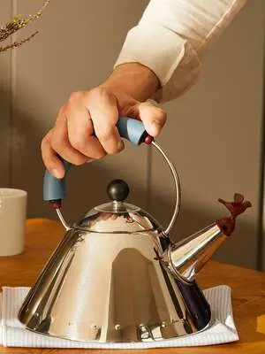 ALESSI Bird Metallic-effect Kettle - Silver