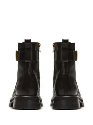 Balmain Romy Lace-up Leather Boots
