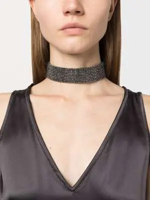 Brunello Cucinelli Sterling-silver Choker Necklace