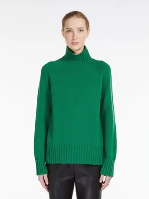 Max Mara Wool And Cashmere Polo-neck Sweater