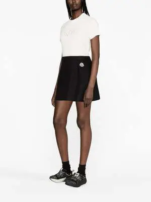Moncler Wool-cashmere Miniskirt