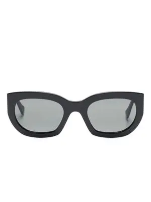RETROSUPERFUTURE Alva Rectangle Sunglasses - Black