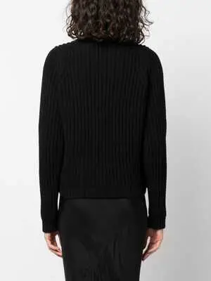 Off-White Ribbed Knit Layered Jumper