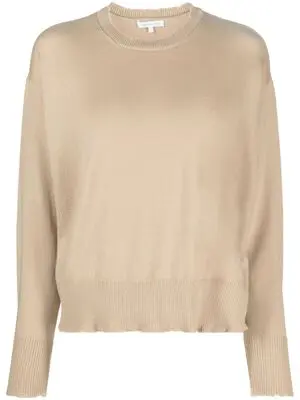Patrizia Pepe Fine-knit Wool Jumper - Neutrals