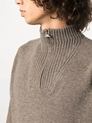 Barbour Half-zip Wool Jumper