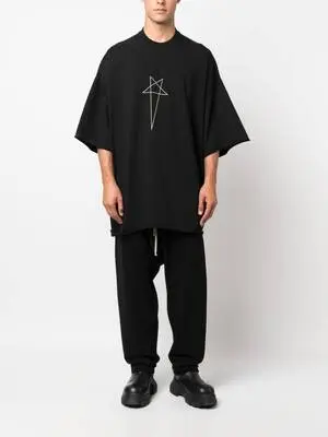 Rick Owens Drawstring-waistband Drop-crotch Trousers - Black