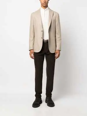 Incotex Straight-leg Corduroy Chinos - Brown