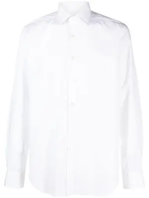 XACUS Long-sleeve Cotton Shirt - White
