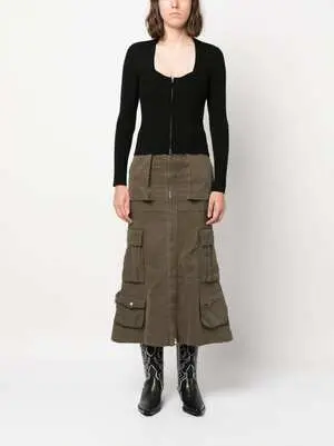 Isabel Marant Étoile Zelie Ribbed Zip-up Cardigan