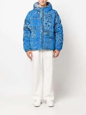 Khrisjoy Paisley-print Corduroy Padded Jacket