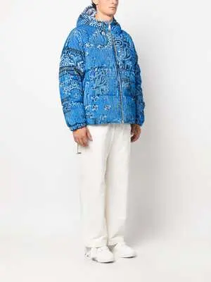 Khrisjoy Paisley-print Corduroy Padded Jacket