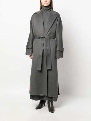 Brunello Cucinelli Cashmere Wrap Coat - Grey