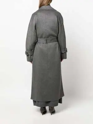 Brunello Cucinelli Cashmere Wrap Coat - Grey