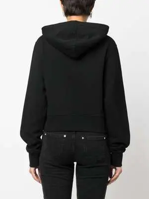 Palm Angels Cropped Photograph Print Hoodie