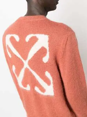 Off-White Arrows Intarsia Crew-neck Jumper