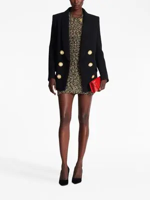 Balmain Lurex Tweed Mini Dress