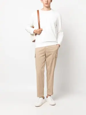 Brunello Cucinelli Logo-embroidered Cotton Sweatshirt