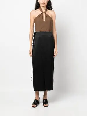 Nanushka Racha Midi Wrap Skirt