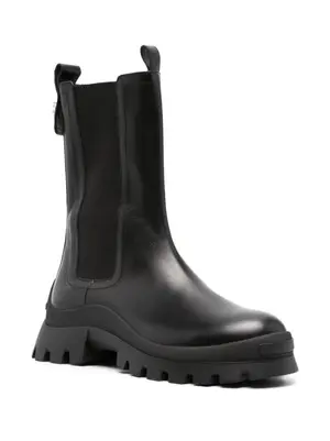 Dsquared2 Logo-plaque Leather Ankle Boots